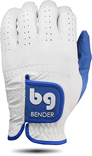 BG Bender Golf Glove | Wear On Left | (Blue, Mens XXL)