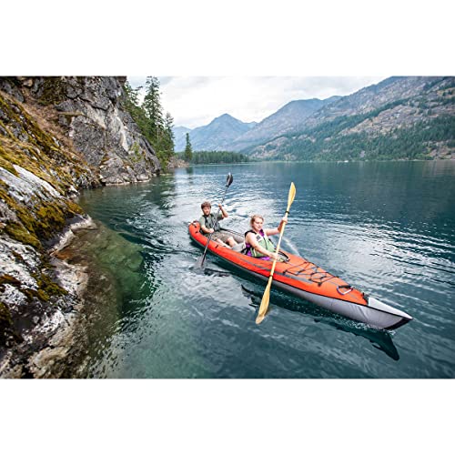 Advanced Elements AE1007-E AdvancedFrame Convertible Elite Inflatable Kayak , Red, 15ft