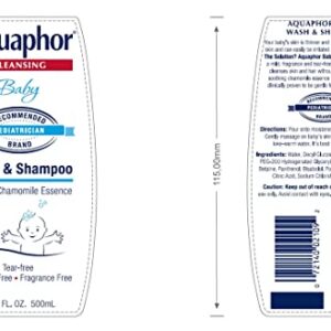 Aquaphor Baby Skin Care Gift Set with Aquaphor Baby Wash and Shampoo, Aquaphor Baby Healing Ointment, Aquaphor Diaper Rash Cream, and WaterWipes, 4 Pieces