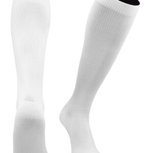 MadSportsStuff Pro Line Under Stirrup Sanitary Liner Baseball Socks (White, Large)