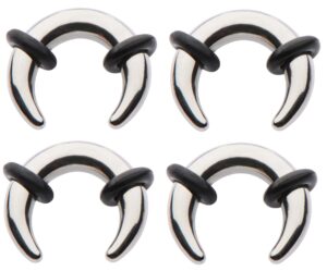 zaya body jewelry 8g 10g 12g 14g steel pinchers for ears septum horseshoe gauges