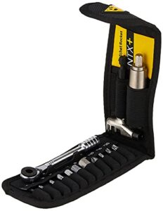 topeak ratchet rocket lite ntx+, ratchet tool and bits, w/ 2-6 nm adjustable torqbit and chain tool head, 19 function bike tool