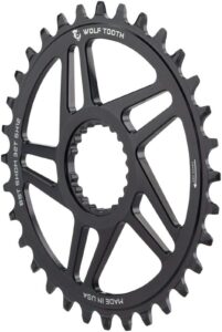 wolf tooth chainrings for shimano 12-speed drivetrains mountain bike (32 tooth, drop stop st, shimano direct mount, boost, mtb)