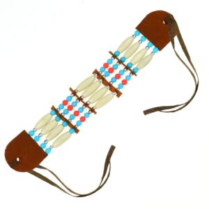 skeleteen native american choker necklace - indian costume accessories ethnic beaded jewelry