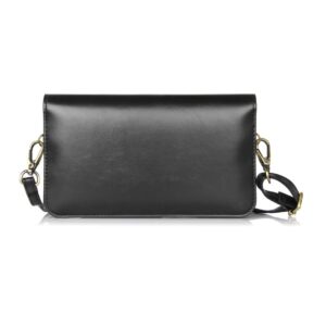 Crossbody Bag for Women PU Leather Cell Phone Purse Wallet Card Slots Holder Small Shoulder Bag Trendy Ladies(Black)