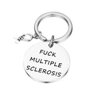 lywjyb birdgot fuck multiple sclerosis keychain (fuck ms)