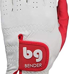 BG Bender Golf Glove | Wear On Left | (Red, Mens XL)