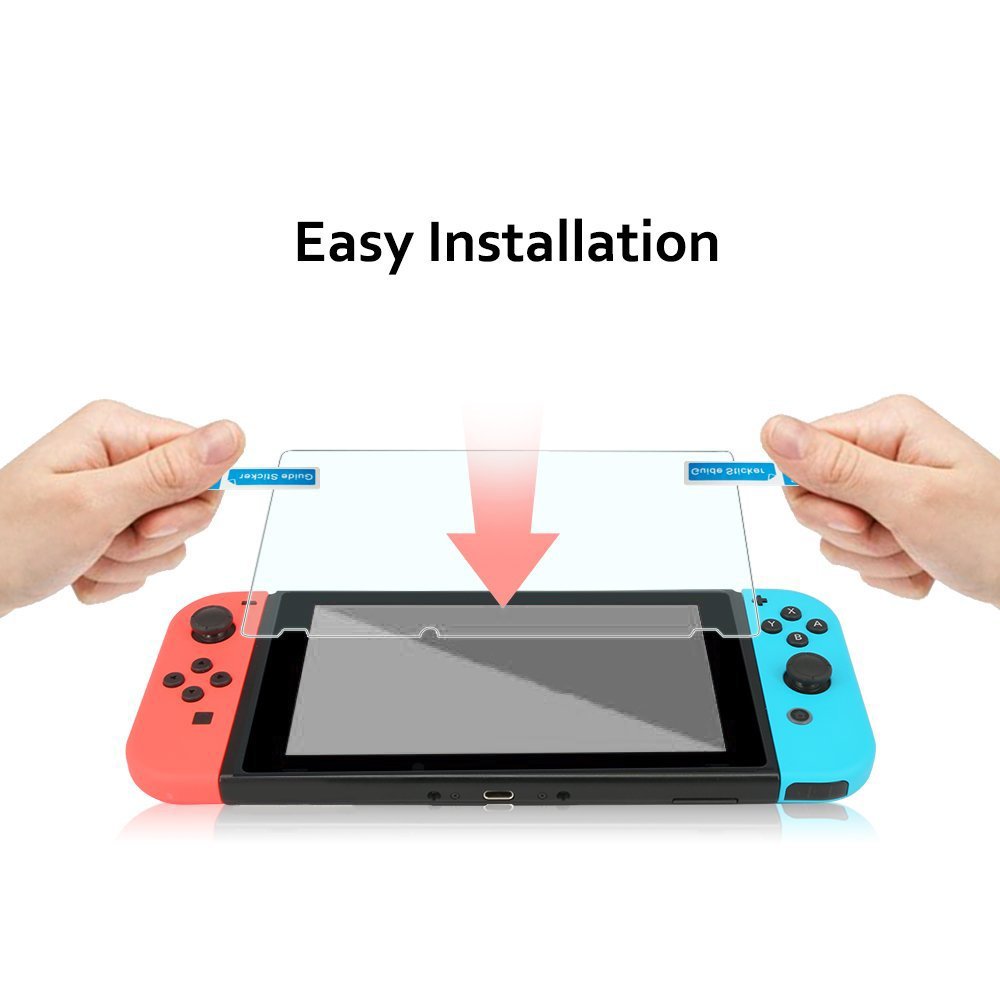 MAEXUS 2 Pcs Switch Screen Protector Tempered Glass Premium HD Clear Anti-Scratch Screen Protector for Nintendo Switch