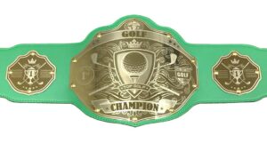 undisputed belts golf championship belt trophy - custom text