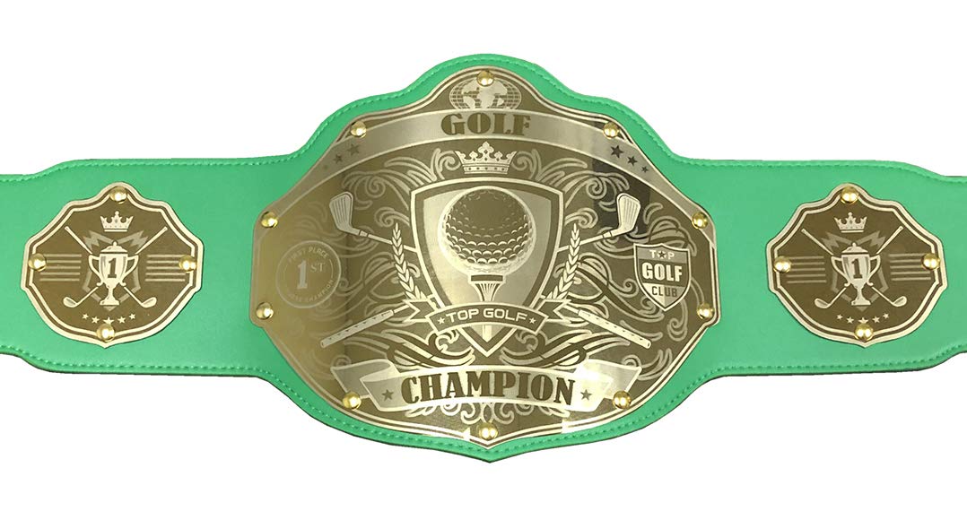 Undisputed Belts Golf Championship Belt Trophy - Custom Text