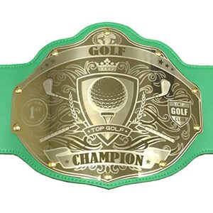 Undisputed Belts Golf Championship Belt Trophy - Custom Text