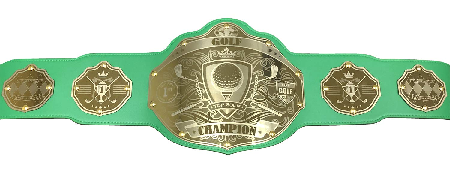 Undisputed Belts Golf Championship Belt Trophy - Custom Text