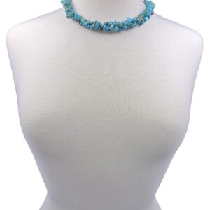 MGR MY GEMS ROCK! Multi-strand Blue Magnestie Turquoise Collar Torsade Statement Necklace.