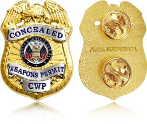 concealed weapons permit lapel pin - metal pin