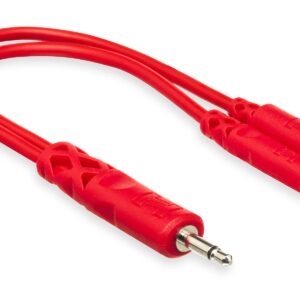 Hosa CMM-515Y Hopscotch Patch Cables 5-Pack, 6 Inch (CMM515Y)