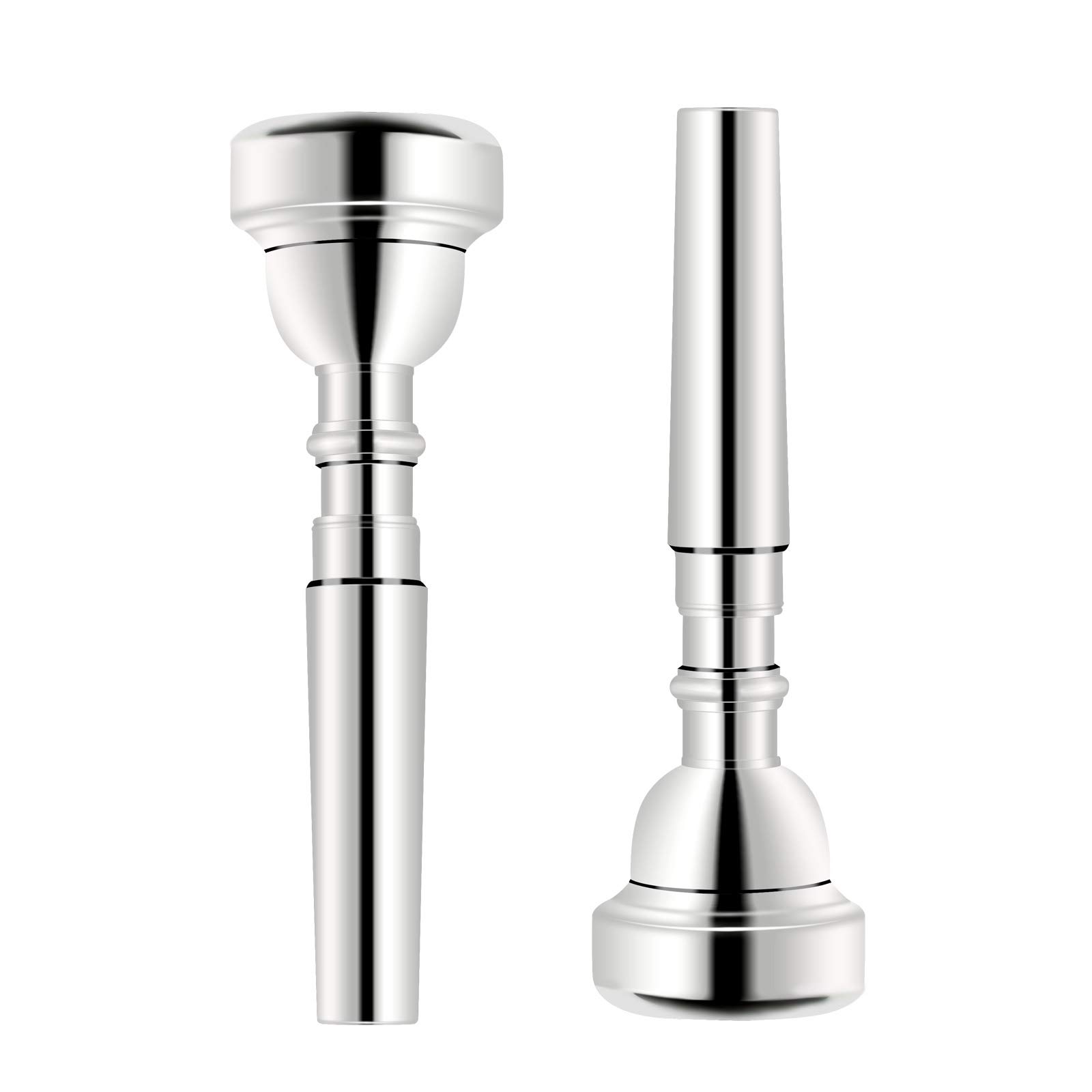 EastRock 3C Trumpet Mouthpiece Silver Plated Bb Trompeta Mouthpiece Trumpet Instrument Accessories Vacuum Packed