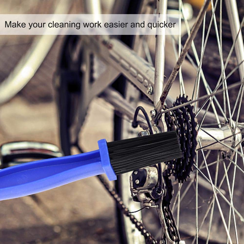 3pcs Bike Cleaning Tool Set Bike Chain Crank Sprocket Cleaning Tool Washing Brushes Tackle Kit Accessory for Road Mountain Cycling