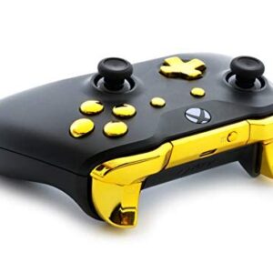 MODDEDZONE Custom MODDED Wireless Controller for Xbox One S/X and PC - With Unique Smart Mods - Best For First Person Shooter Games - Handcrafted by Experts in USA with Unique Design (Black/Gold)