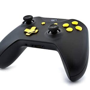 MODDEDZONE Custom MODDED Wireless Controller for Xbox One S/X and PC - With Unique Smart Mods - Best For First Person Shooter Games - Handcrafted by Experts in USA with Unique Design (Black/Gold)