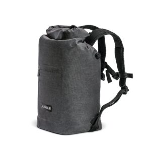 icemule jaunt small collapsible backpack cooler, 9 liters, snow grey, waterproof, hands free, 24+ hours cooling