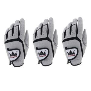 craftsman golf 3-pack golf gloves gray (medium/large)