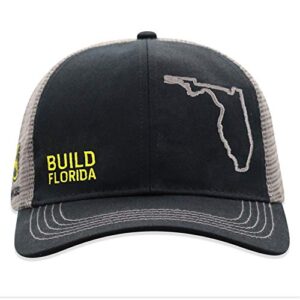 john deere build state pride cap-black and gray-florida