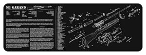 tekmat m1 garand gun cleaning mat, black, one size, tek-r36-m1garand-bk