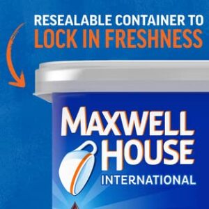 Maxwell House International Decaf & Sugar Free French Vanilla Café Style Instant Coffee, 4 oz Canister (Pack of 4) (Full package)