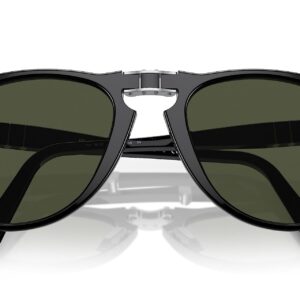 Persol PO0714-95/31 sunglasses FOLDING BLACK w/GREEN 54mm