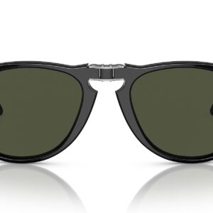 Persol PO0714-95/31 sunglasses FOLDING BLACK w/GREEN 54mm