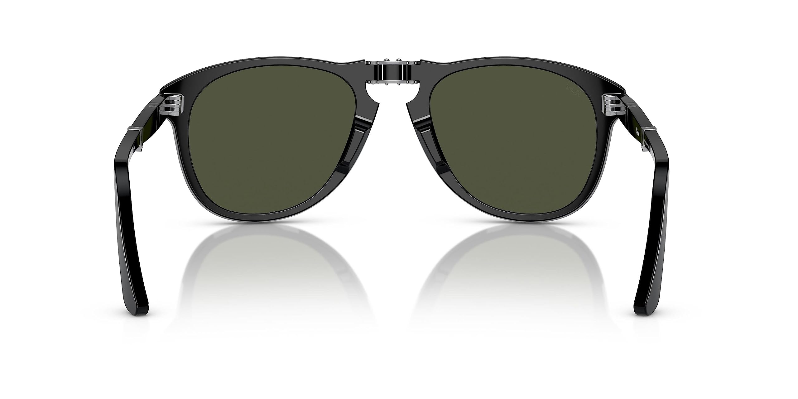 Persol PO0714-95/31 sunglasses FOLDING BLACK w/GREEN 54mm