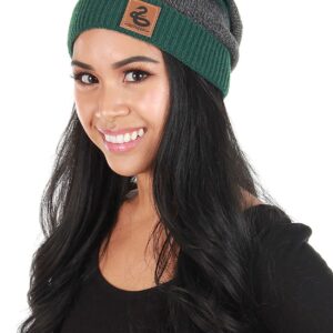 elope Harry Potter Slytherin House Heathered Knit Beanie Standard