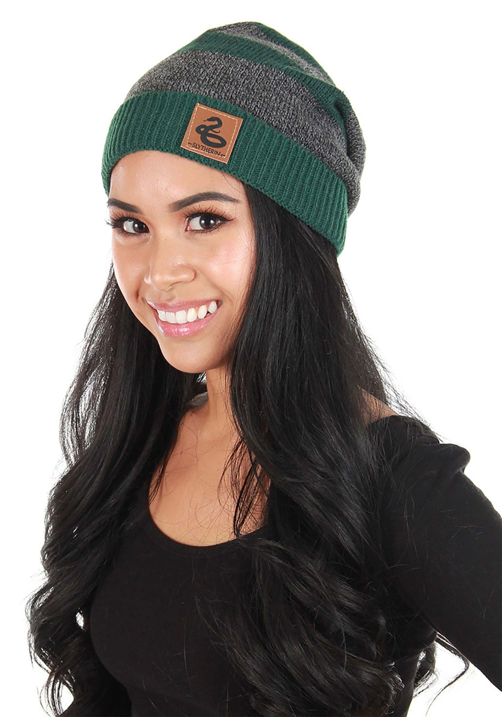 elope Harry Potter Slytherin House Heathered Knit Beanie Standard