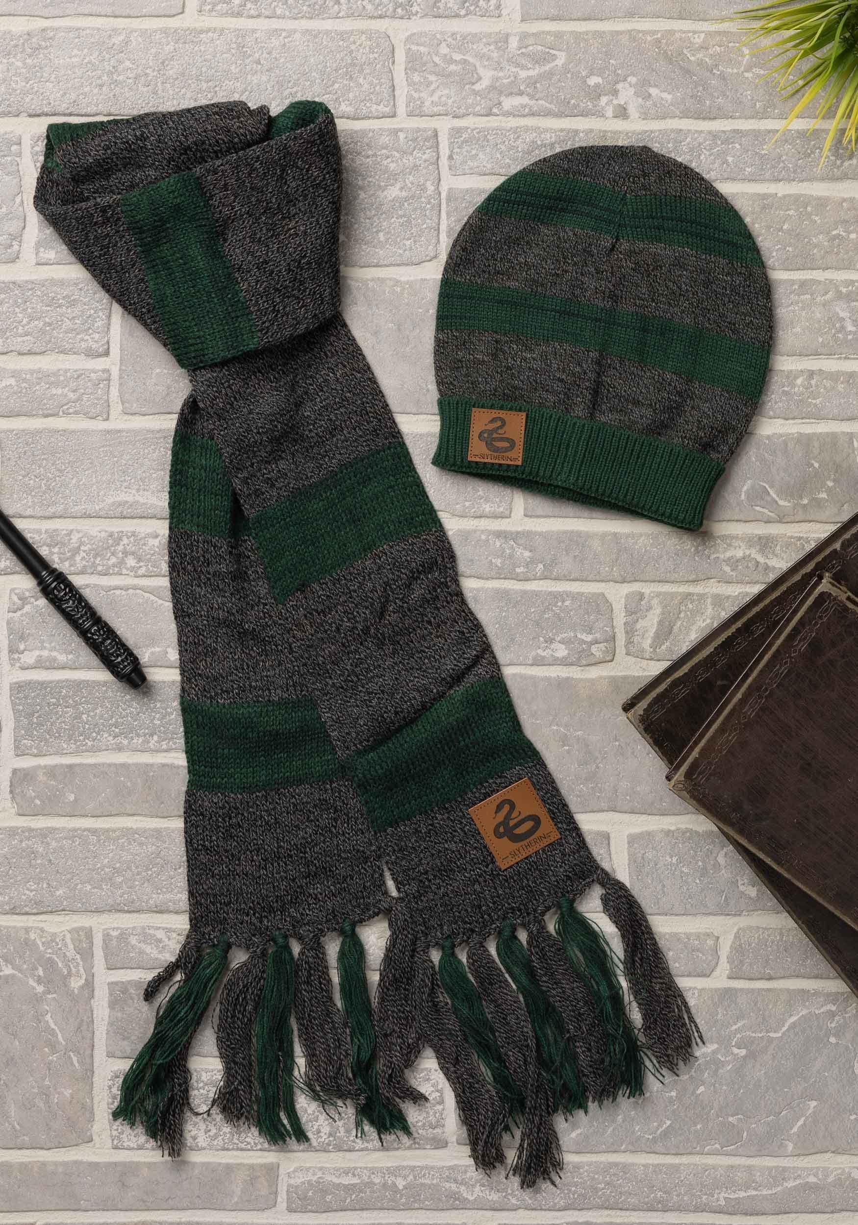 elope Harry Potter Slytherin House Heathered Knit Beanie Standard