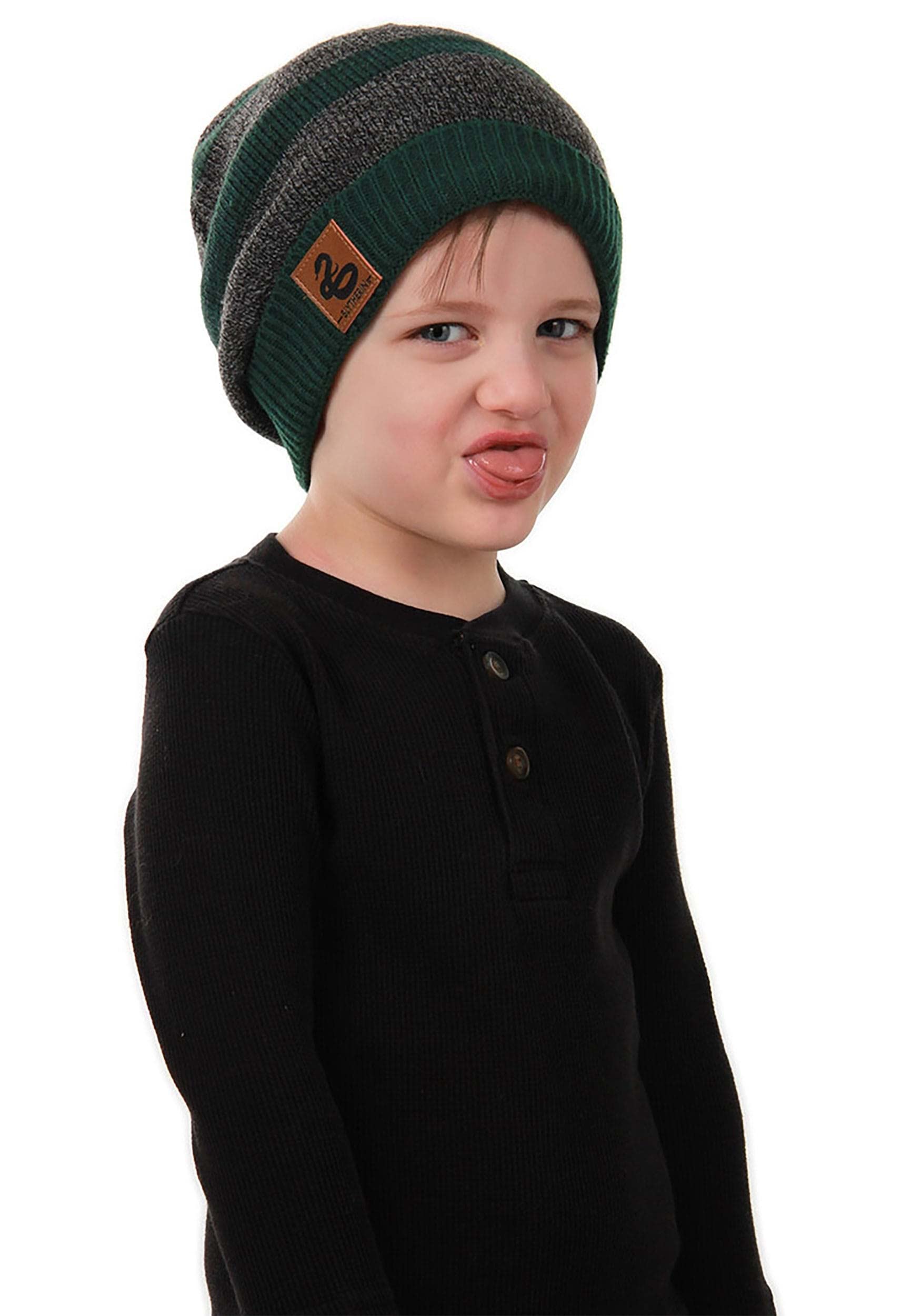 elope Harry Potter Slytherin House Heathered Knit Beanie Standard