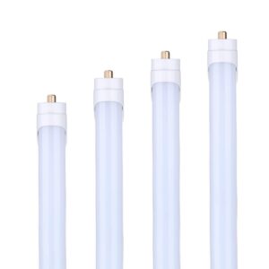 trlife 8ft led tube light, t8 8ft led shop light bulbs 45w cool white fa8 base, replacement for florescent fixtures 6000k, frosted cover for warehouse workshop mall shop garage(4 pack)