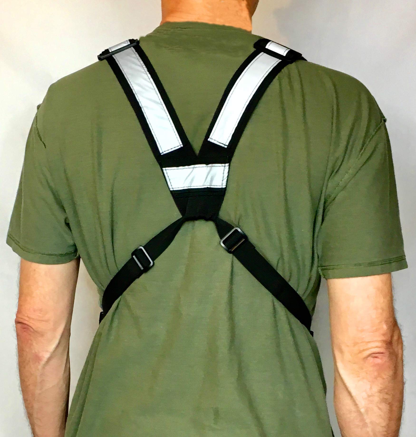 X-FIRE® Updated Dual Portable Radio Chest Rig Harness for Two-Way Radios w/ 3m Reflective. Now with Larger Radio Pocket