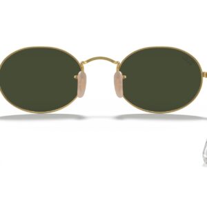 Ray-Ban RB3547 Oval Sunglasses, Gold/G-15 Green, 51 mm