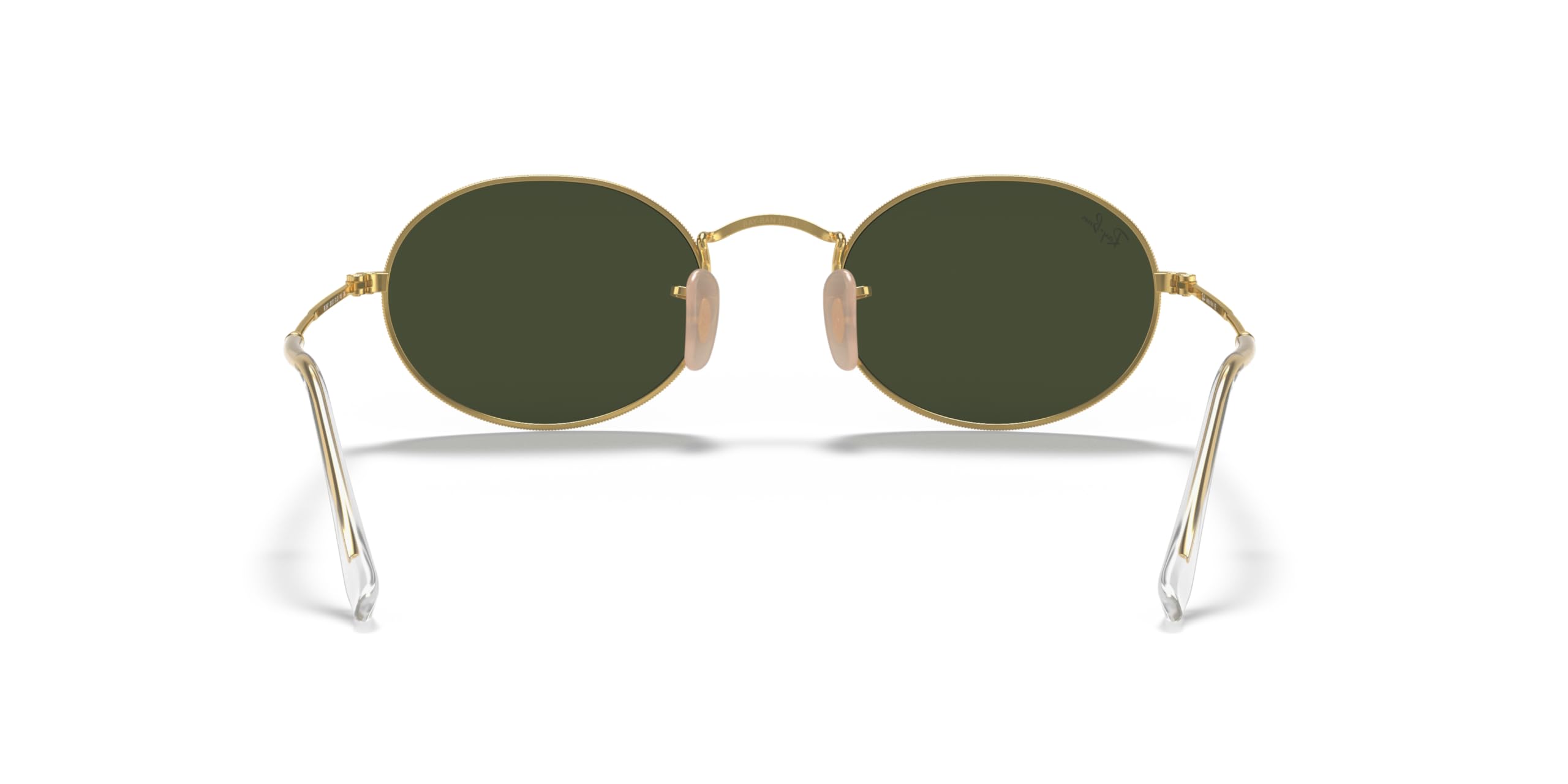 Ray-Ban RB3547 Oval Sunglasses, Gold/G-15 Green, 51 mm