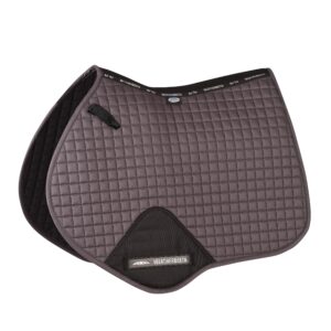 weatherbeeta prime jump shaped saddle pad, grey, full