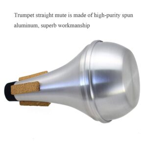 Trumpet Straight Mute,HoFire Lightweight Aluminum Practice Trumpet Mute Silencer