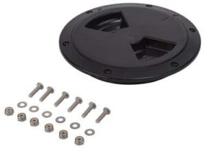 sea-lect designs 4" quarter-turn deck plate w/internal collar