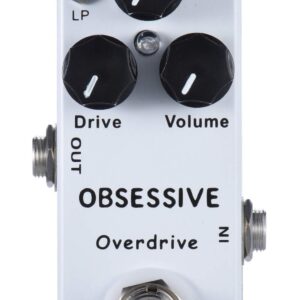 Moskyaudio Mini Obsessive Overdrive Effect Pedal with True Bypass Switch