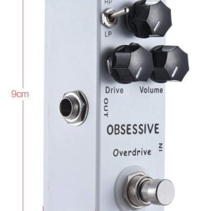 Moskyaudio Mini Obsessive Overdrive Effect Pedal with True Bypass Switch