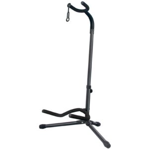 gleam guitar stand - adjustable for electric, acoustic guitars and bass, guitar accessories