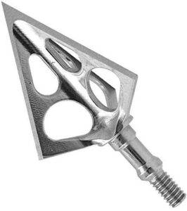 muzzy one 100 grain machined stainless steel ferrule 3-blade archery broadhead, 3-pack, silver, 046" (283)