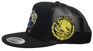 el borracho y el valiente de jalisco hat black mesh snapback