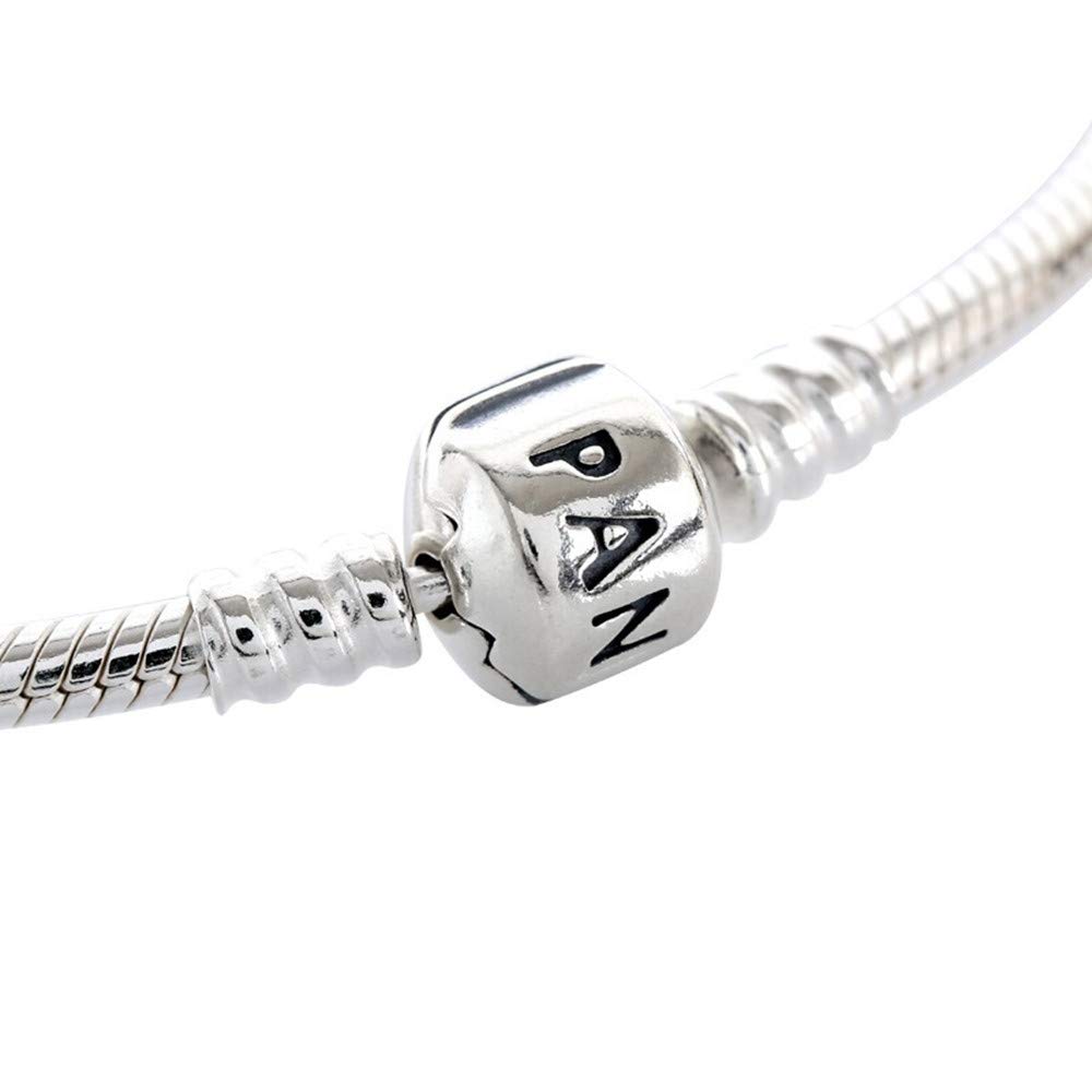 PANDORA Women's Standard 925 Sterling Silver Bead Clasp Charm Bracelet 590702HV (17)