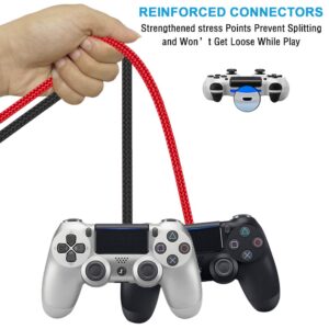 2 Pack 6Ft PS4 Controller Charger Cable for Xbox One Controller Cable,Playstation 4 Controller Charger Cord,PS4 Charging Cable Dualshock 4 Controller,PS4 Vita Slim/Pro Charge Play Micro USB Data Wire