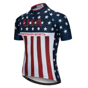 Men's Cycling Jersey and Shorts Set Short Sleeved Bike Jersey and Shorts Mountain Clothing Summer Wear Quick-Dry